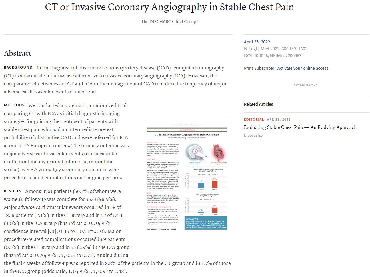 DISCHARGE Trial named top cardiovascular paper – Noninvasive Imaging ...